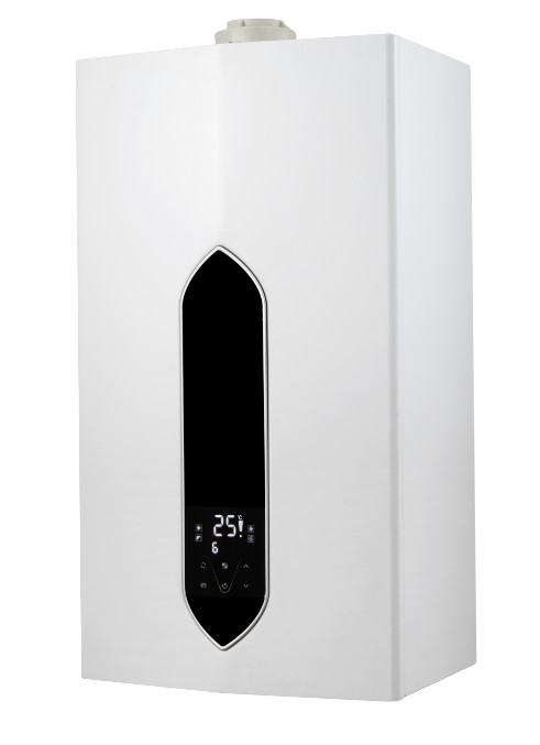 24KW Wall Hung Condensing Gas Boiler Untuk Penukar Panas Premix Air Panas